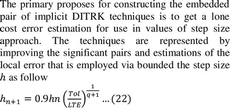 Butcher Tabular Of The Embedded Pair Ditrk Method Download Scientific Diagram