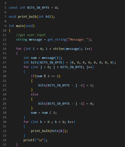 Pset 2 Bulbs I Want To Know Why I Should Assign Numbers To The Array