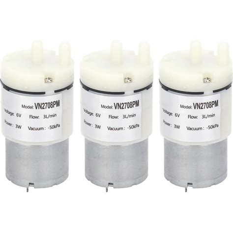 3 Pièces Micro Pompe À Diaphragme Mini Moteur À Air D Eau Sous Vide