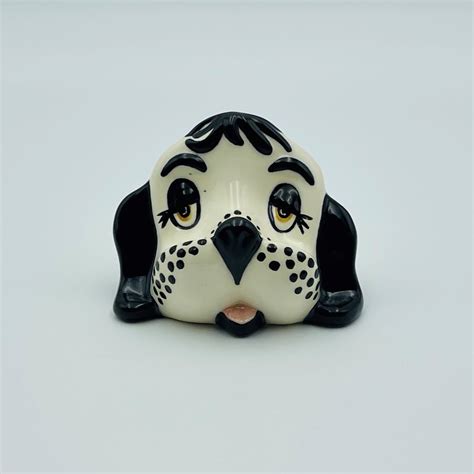 Dog Spectacle Holder Black And White Sandras Ceramics Studio