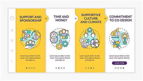 stages of adulthood onboarding vector template slide bank realisation