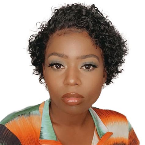 Vsp Curly Pixie Cut Lace Front Human Hair 13x1 Hd Lace Short Bob Wigs