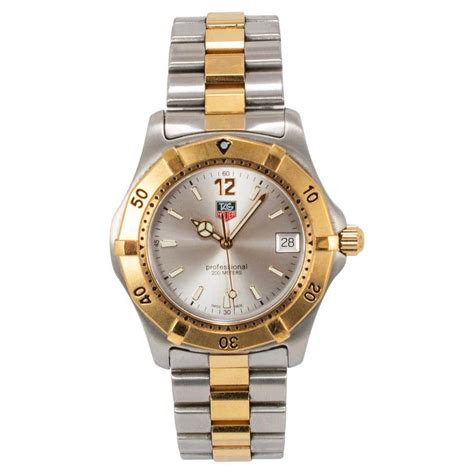 Tag Heuer Stainless Steel Gold Plated Professional Watch Ref S94 006