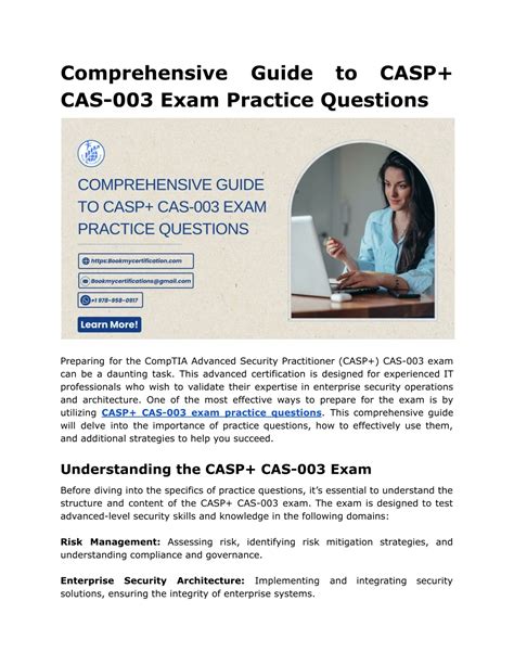 Ppt Comprehensive Guide To Casp Cas 003 Exam Practice Questions
