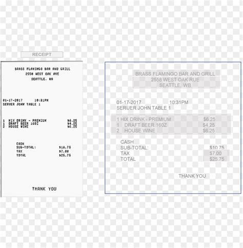 Free Download Hd Png Ocr Sample Receipt Optical Character Recognitio