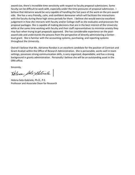 Adrianne Rondon Dr Helena Solo Gabriele Letter Of Reference Pdf