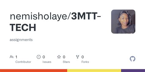 Github Nemisholaye Mtt Tech Assignments