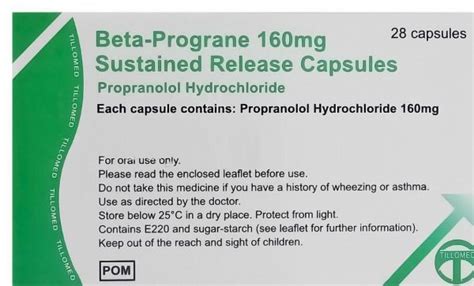 Beta Prograne 160mg Modified Release Capsules 28 Capsule