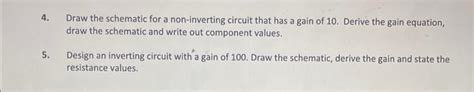 Solved Draw The Schematic For A Non Inverting Circuit Chegg
