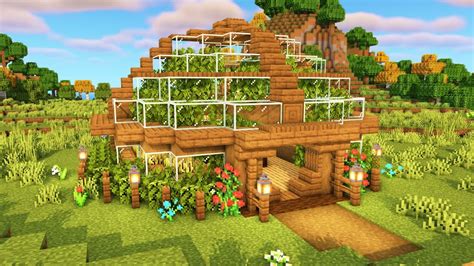 Minecraft How To Build A Small Greenhouse YouTube