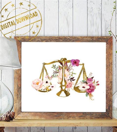 Scales Of Justice Art Lawyer Art Print Lawyer Office Decor Attorney