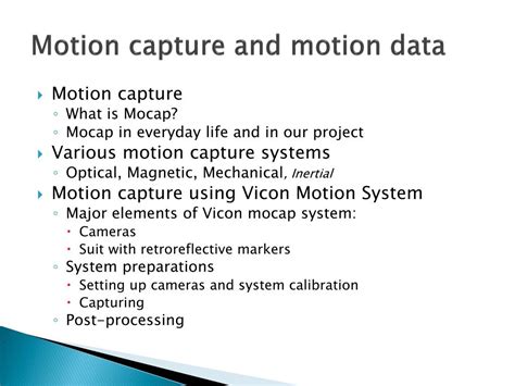 ppt animating human model in opengl using data from motion capture