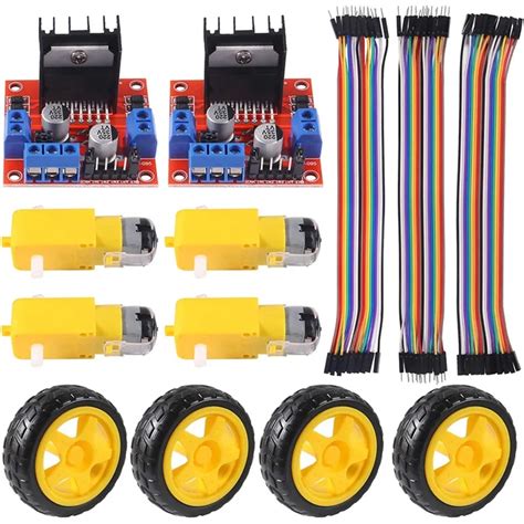 L298n Stepper Motor Controller Board Módulo De Controle Do Motor Dual H Bridge 4 Conjuntos Dc