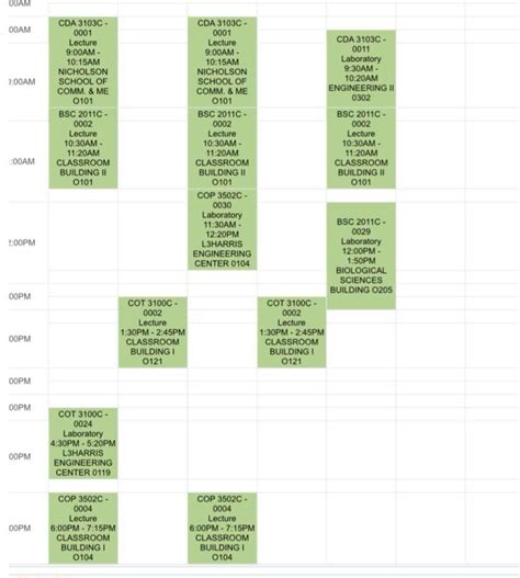 Rate My Schedule Rucf