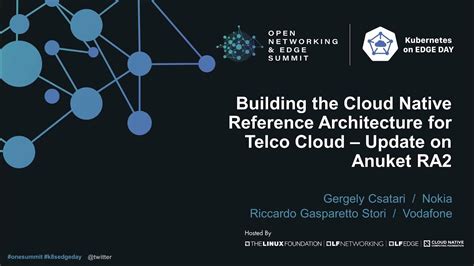 Building The Cloud Native Reference Architecture For Telco Cloud Update On Anuket Ra2 Youtube