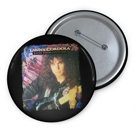 Lanny Cordola Electric Warrior Acoustic Saint Pin Buttons
