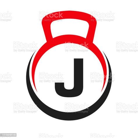 편지 J 피트니스 체육관 로고 벡터 템플릿 알파벳 J 기호의 피트니스 로고 요소 개념에 대한 스톡 벡터 아트 및 기타 이미지