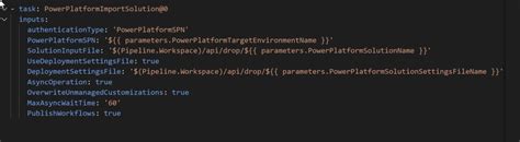 power platform dev ops configuring environment variables and settings