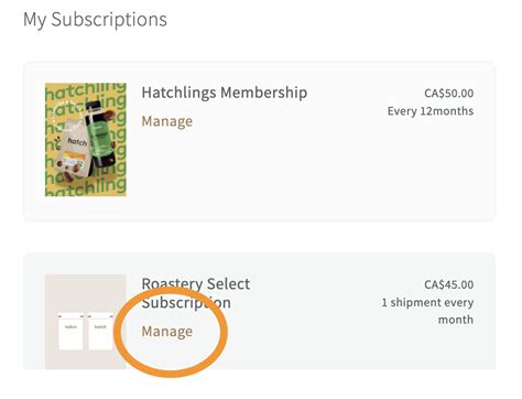 Managing Subscriptions