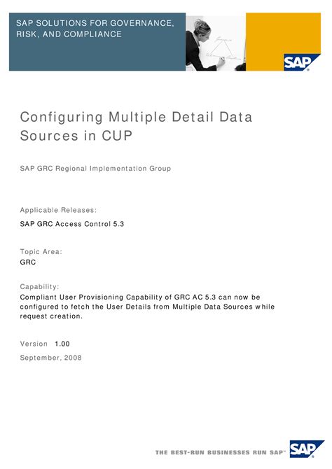 Configuring Multiple User Detail Sources In Cup 5 Sa P Sol U T I On S