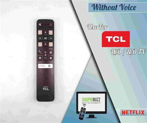 Tcl Led Tv Remote Control Without Voice Shopikbuzz