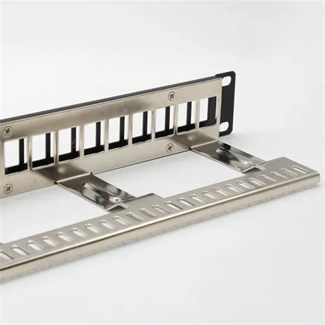 High Quantity Shielded Blank Empty 24 Port Patch Panel With Cable Management Blank Patch Panel
