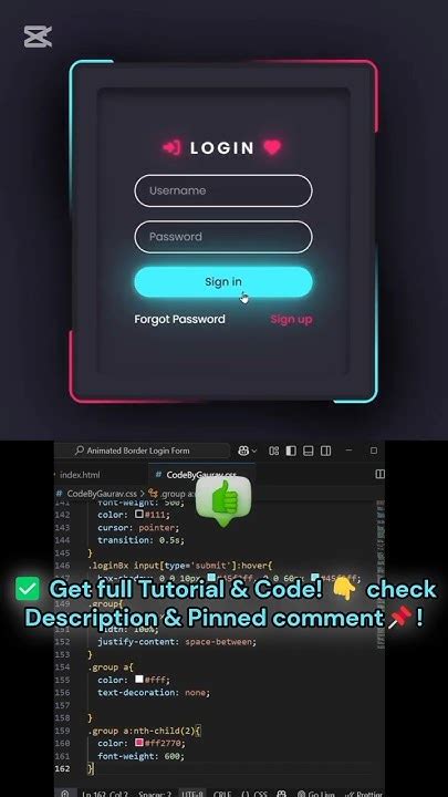 Login Form Design Css Animation Css Tricks Coding Improvecodingskills Cssanimation
