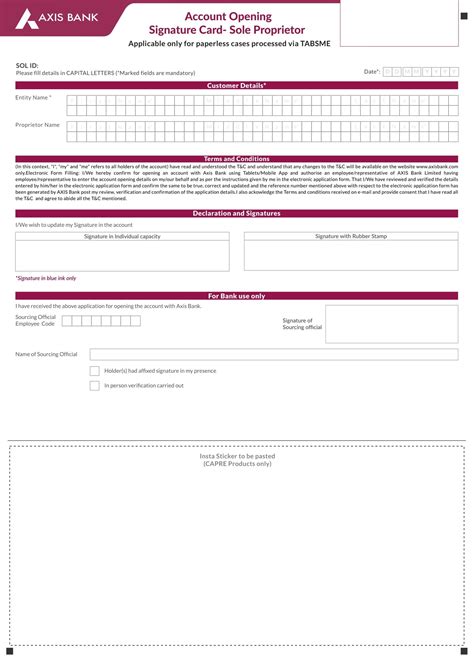 Axis Bank Service Request Form Download In Pdf