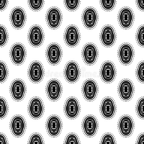 Driverless Car Top View Pattern Seamless Vector Stock Vector Illustration Of Drive Black