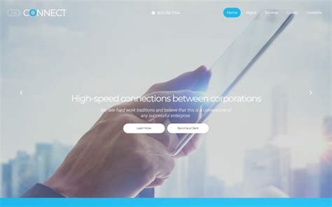 Connect Website Template 57837 Templatemonster