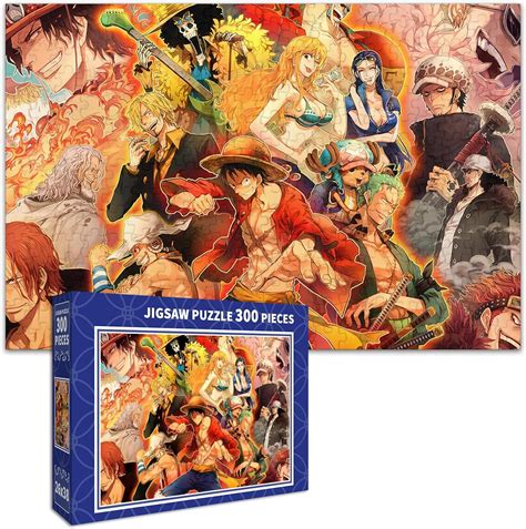 Amazon ワンピース パズル 300ピース アニメ キャラクター ジグソーパズル 26x39cm 子供 ギフト 木製パズル 初心者向け