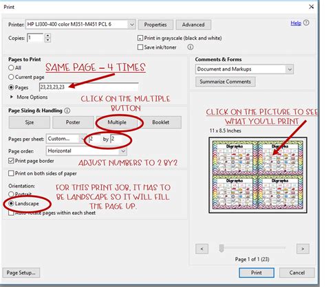 Adobe PDF Printing Tips For Teachers Classroom Callouts