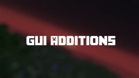 Gui Additions Minecraft Texture Pack