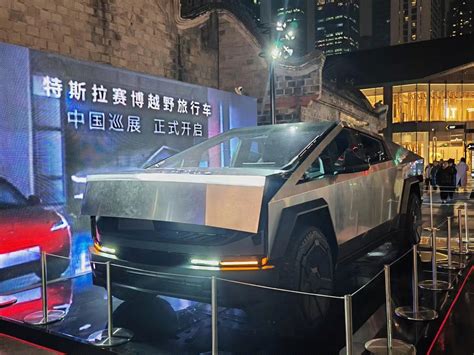 特斯拉 Tesla 特斯拉赛博越野旅行车 汽车展 罐头图库
