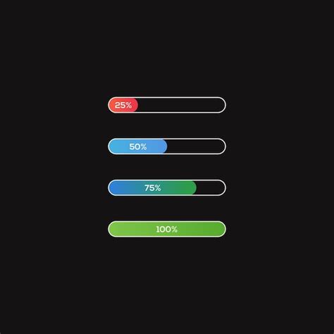 Premium Vector Loading Bar Vector Illustration Design Template