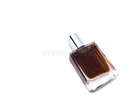 Blank Brown Perfume Bottle Stock Image Image Of Silver 363562519