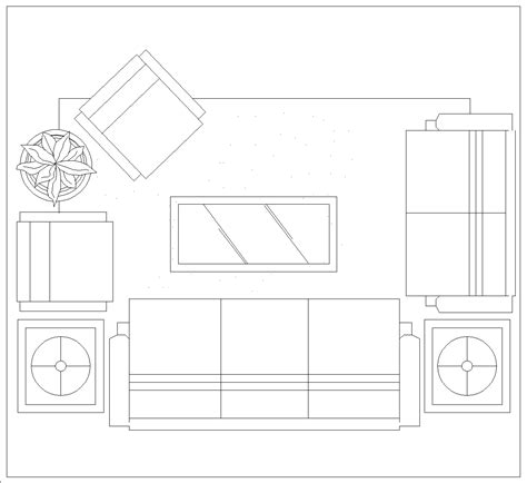 Set Furnitur Ruang Tamu Lengkap Dwg Blok Cad Unduh Gratis