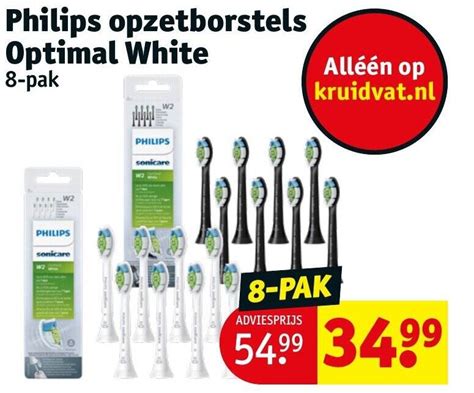 Philips Opzetborstels Optimal White Aanbieding Bij Kruidvat