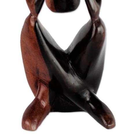 Unicef Market Hand Carved Ebony Wood Sculpture From Ghana