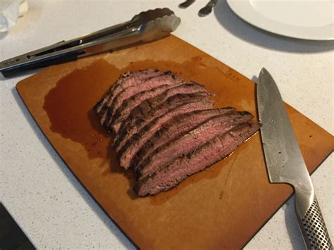 One Hour Marinade Grilled Flank Steak Seared And Smoked
