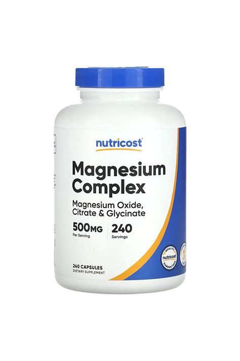 Magnesium Complex Capsules 500 Mg 240 Capsules Fiyatları Ve