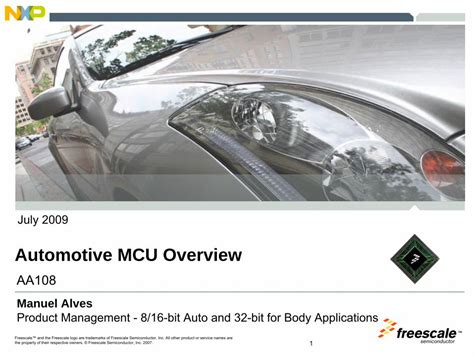 Pdf Automotive Mcu Overview Nxp Semiconductors Micro Analog Digital Inputs Diesel Engine