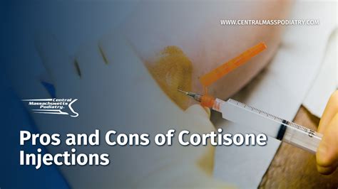 Pros And Cons Of Cortisone Injections Central Ma Podiatry