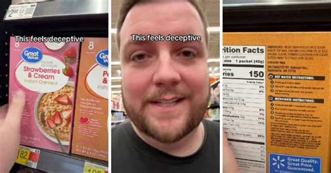 Walmart Customer Takes A Closer Look At Great Value Oatmeal And Spots One Major Issue Youre