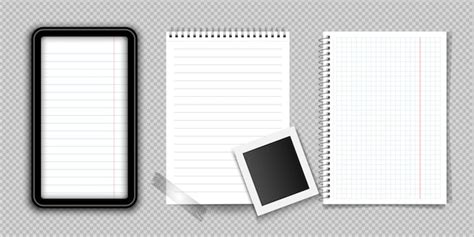 Premium Vector Realistic Notebook Or Notepad With Binder Isolated