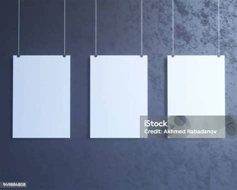 포스터 모형 모형 서식 파일 격리 된 흰색 배경 디자인 3 차원 일러스트 레이 션을 위한 준비 0명에 대한 스톡 사진 및 기타 이미지 Istock