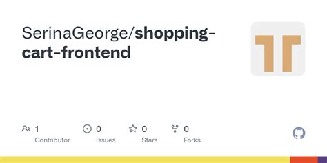 Github Serinageorgeshopping Cart Frontend
