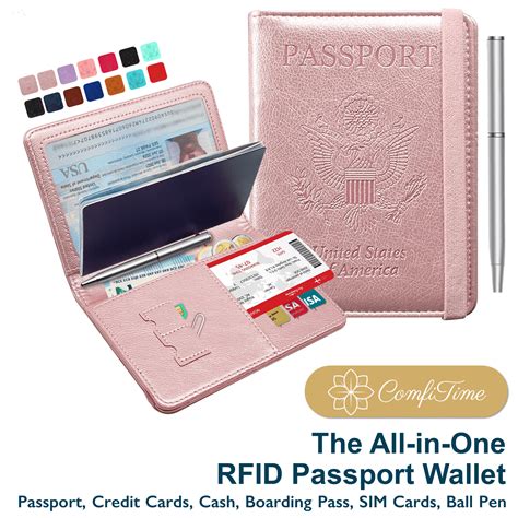 Passport Holder Travel Wallet For Men And Women Slim Passport Cover