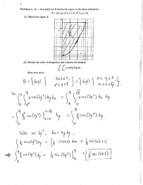7 Problems On Calculus Iii With Solution Exam 1 Math 241 Docsity