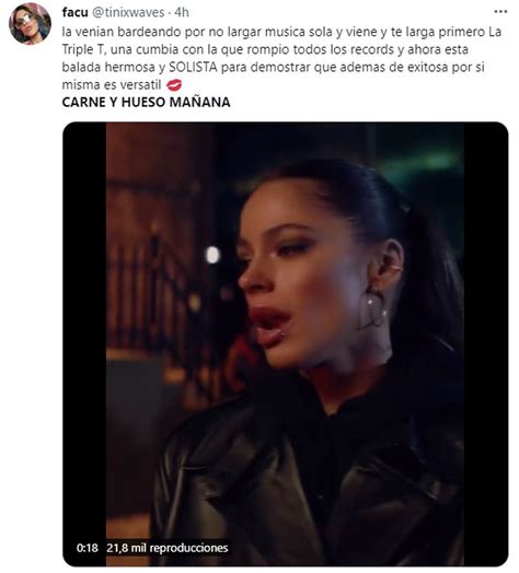 Los fanáticos de Tini Stoessel reaccionaron a su nueva canción Carne